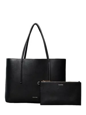 CALVIN KLEIN Foil Logo Tote Bag With Pouch