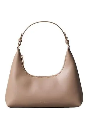 Calvin Klein Foil Logo Shoulder Bag - Desert Taupe