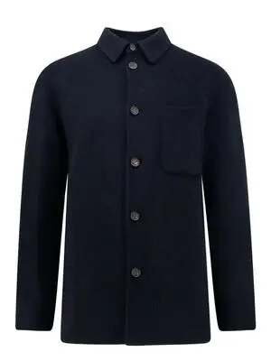 HEVO Bari Wool Coat - Blue