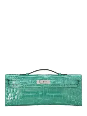 HERMÈS Hermès Crocodile Porosus Kelly Cut