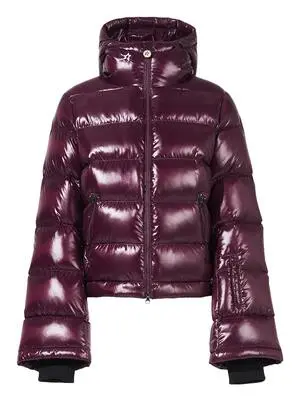 Perfect Moment Polar Flare Down Ski Jacket Burgundy