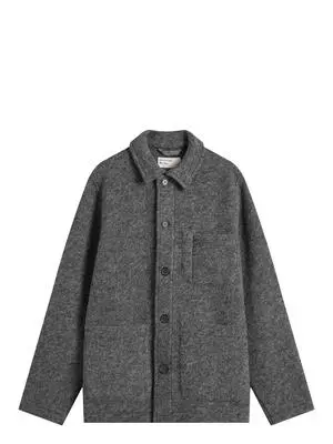 Universal Works Wool Fleece Field Jacket - Grey Marl