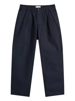 Universal Works Pleated Track Pant - Navy