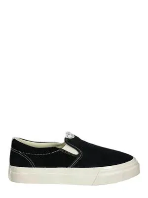 S.W.C STEPNEY WORKERS CLUB Lister Optical Suede Sneakers - Black