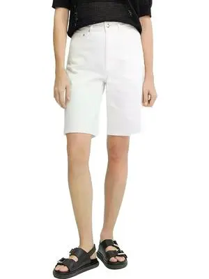IVY OAK Button-Fastening Stretch-Cotton Shorts