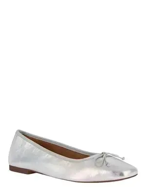 Geox Bow Ballet Flats - Silver