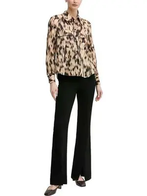 PEDRO DEL HIERRO Leopard-print Shirt - Brown