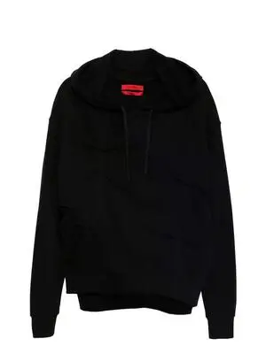 KUSIKOHC Rivet Embellished Hoodie - Black