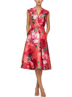 KAY UNGER Rosemund Midi Dress - Pink