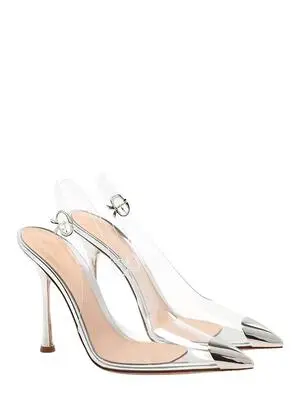 GIANVITO ROSSI Diana Slingback Pumps - Silver Tpu