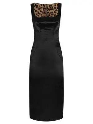 Dolce & Gabbana Stretch Satin Dress - Grey