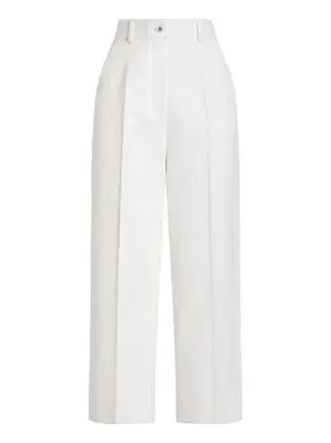 Dolce & Gabbana Straight-leg Stretch Trousers - White