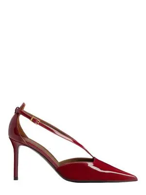 GIUSEPPE ZANOTTI Almha 85 Patent Leather Pumps - Red