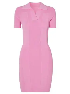 Jacquemus Ribbed-knit Mini Dress - Pink
