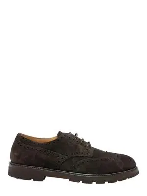 HENDERSON BARACCO Brogue Derby Shoes - Brown