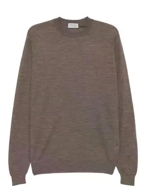 John Smedley Crew Neck Jumper - Brown