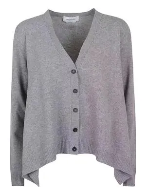 Alexander McQueen Cashmere Button Cardigan - Grey