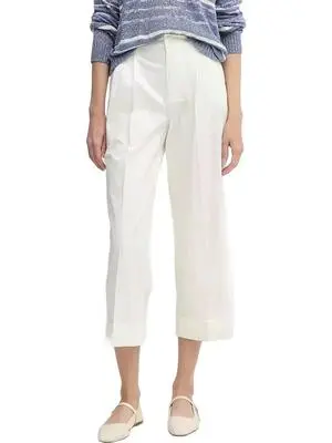 PEDRO DEL HIERRO Cuffed Trousers With Elastic Waistband - White