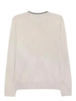 Paul Smith Logo Merino Wool Jumper - Neutrals