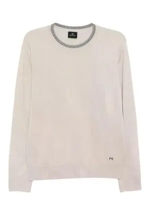 Paul Smith Logo Merino Wool Jumper - Neutrals