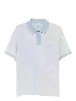 Loewe Embroidered-logo Polo Shirt - Blue