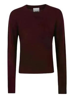 ALLUDE Crew-neck Cashmere Sweater - Red