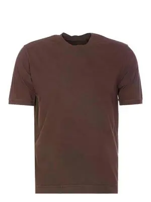 CIRCOLO 1901 Crew-neck Short-sleeve T-shirt - Brown