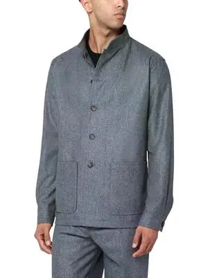Tagliatore Single-breasted Patch-pocket Jacket - Grey