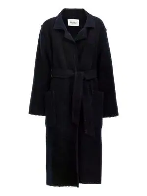 Max Mara Belted Waist Coat - Blue