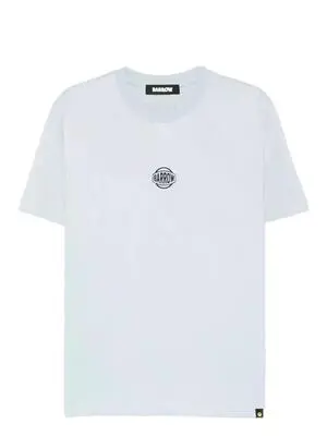 BARROW Logo-embroidered T-shirt - Blue