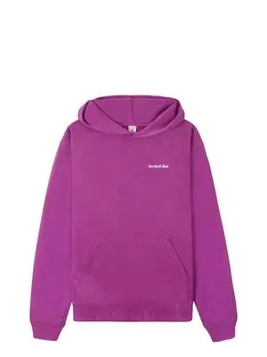 SPORTY & RICH Classic Embroidered-logo Hoodie - Purple