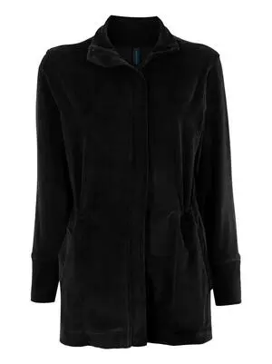 LYGIA & NANNY Plush Zip-up Jacket - Black