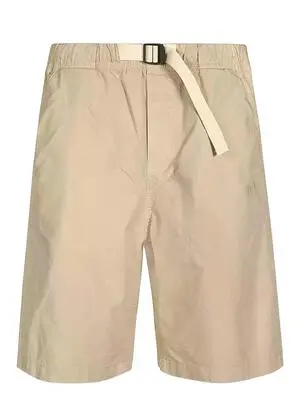 MSGM Belted Cotton Shorts - Neutrals