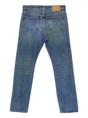 HAIKURE Faded-effect Straight-leg Jeans - Blue