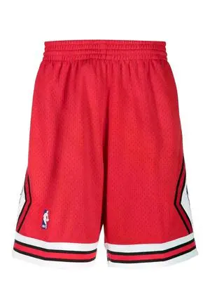 Mitchell & Ness Nba Chicago Bulls Track Shorts - Red
