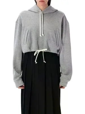 Comme Des Garçons Drawstring-hem Hoodie - Grey