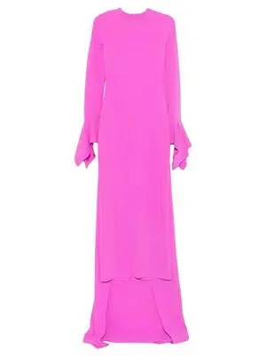Solace London Blake Bell-sleeve Maxi Dress - Pink