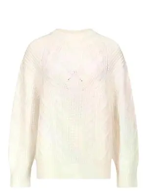 Loulou De Saison Silva Cable Knit Sweater - Neutrals