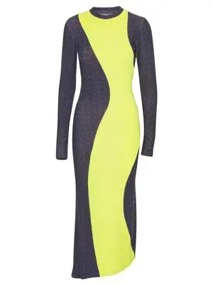 Henrik Vibskov Colour-block Midi Dress - Grey