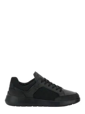 Boggi Milano Nimbus Leather Panel Sneakers - Black
