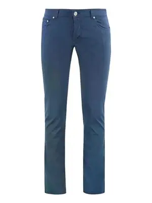 MOORER Five-pocket Trousers - Blue