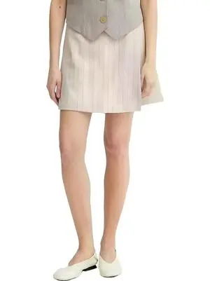 BRUUNS BAZAAR Pinstripe Tailored Shorts - Neutrals