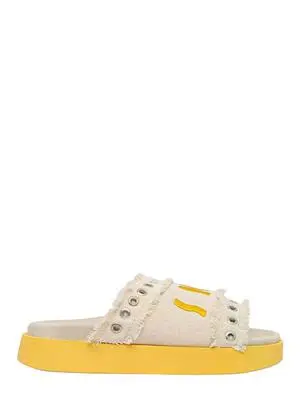 Inuikii Frayed-embellished Flat Sandals - Neutrals