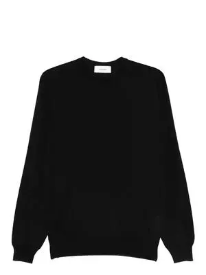 LARDINI Virgin Wool Sweater - Black
