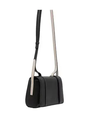 Furla Riva S Leather Flap Crossbody Bag - Black