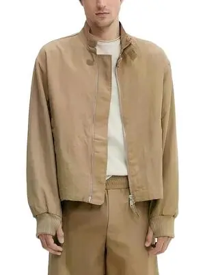 WON HUNDRED Zip-up Jacket With Ribbed Cuffs - Neutrals