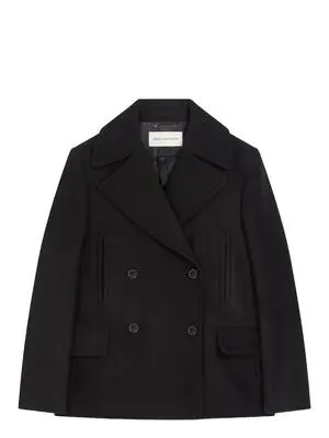 Dries Van Noten Double-breasted Wool-blend Jacket - Black