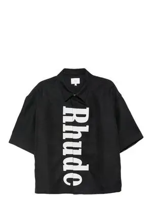 Rhude Logo-print Shirt - Black