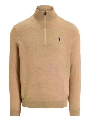Ralph Lauren Mock-neck Half-zip Sweater - Neutrals