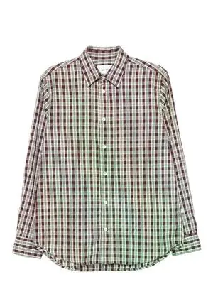 Nn07 Colby Checked Cotton Shirt - Red
